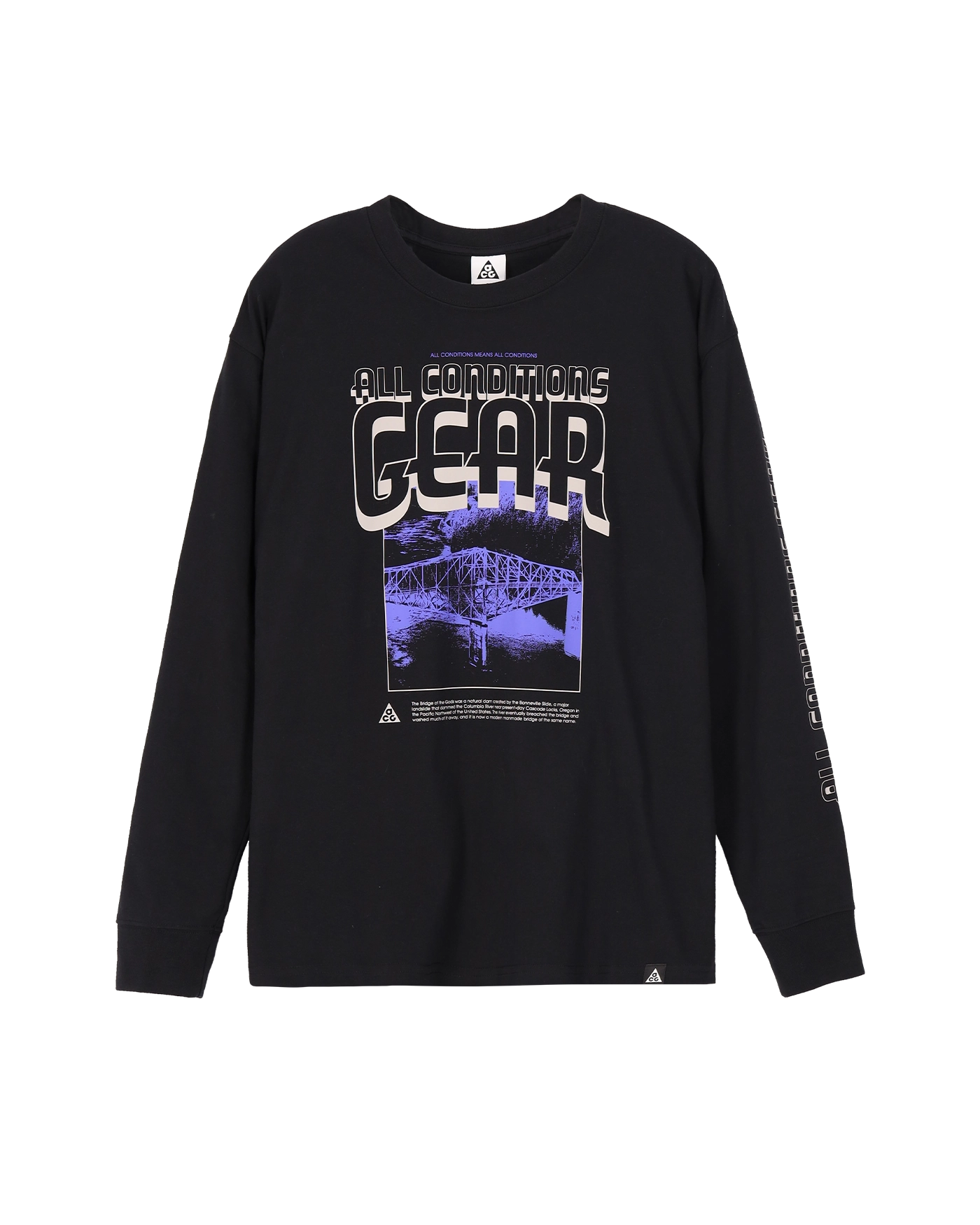 나이키 ACG 드라이핏 남성 긴팔 티셔츠 블랙 FQ3730-010 | NIKE - 슈프라이즈