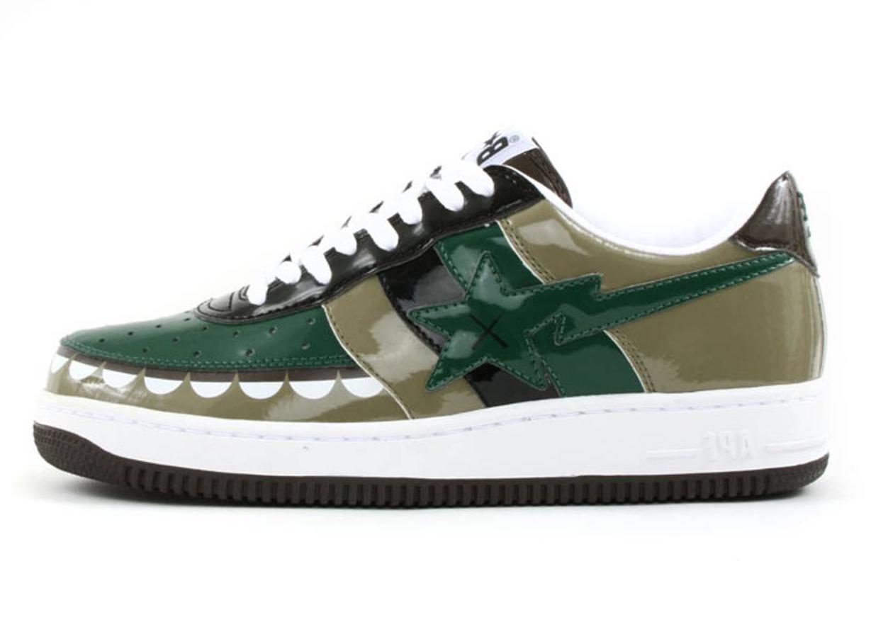 A Bathing Ape Bape Sta Low KAWS Chompers Dark Green FS-029-658 | BAPE ...