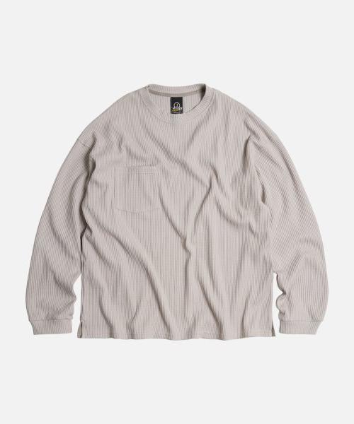 OVERSIZED WAFFLE POCKET TEE _ DUST BEIGE FZW2023FWTS001 | FRIZMWORKS ...