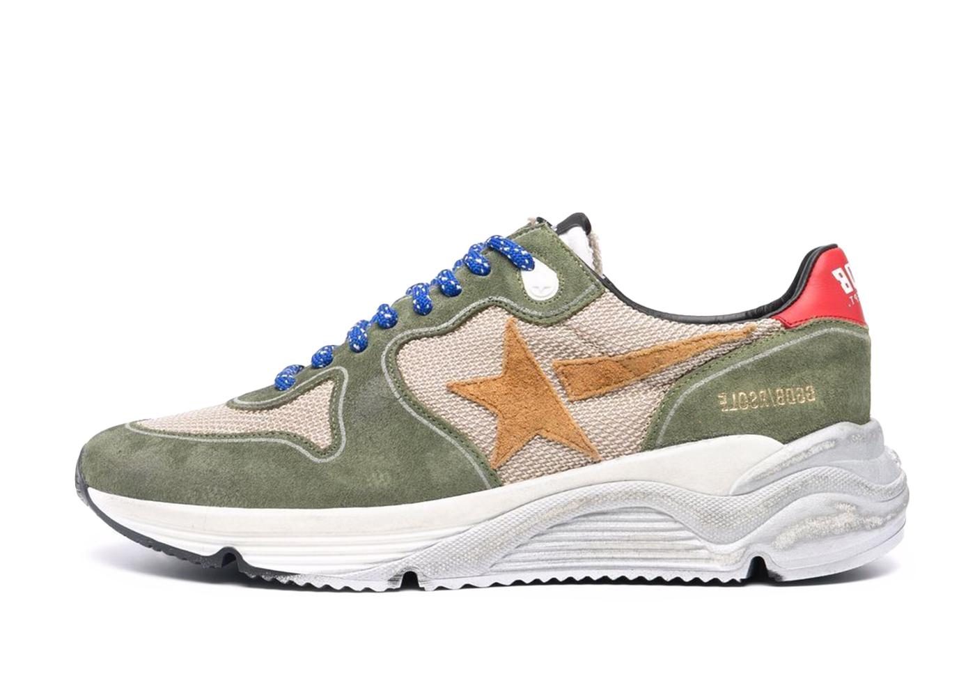 Golden Goose Running Sole Green Beige Sand White GMF00126F00210381308 ...