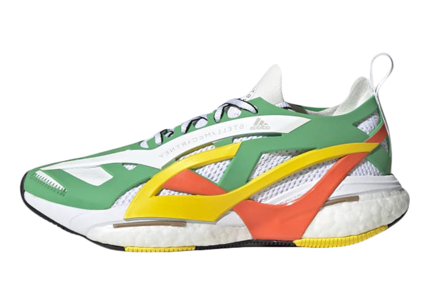 adidas Solarglide Stella McCartney Green Cloud White Semi Impact Orange ...