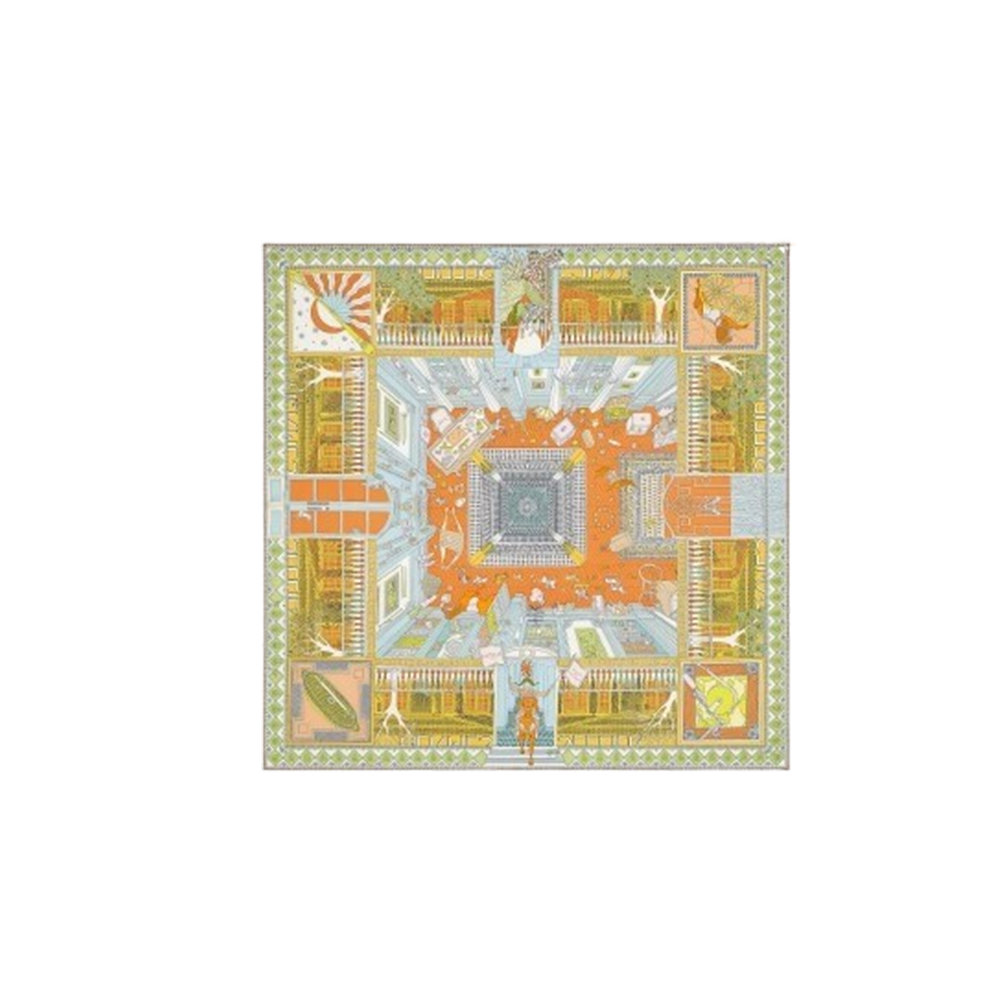 에르메스 오브젝트 드 큐리오시떼 스카프 90 포티론 버트 블루 글레이셔 (W) H003757S09 | HERMES - 슈프라이즈