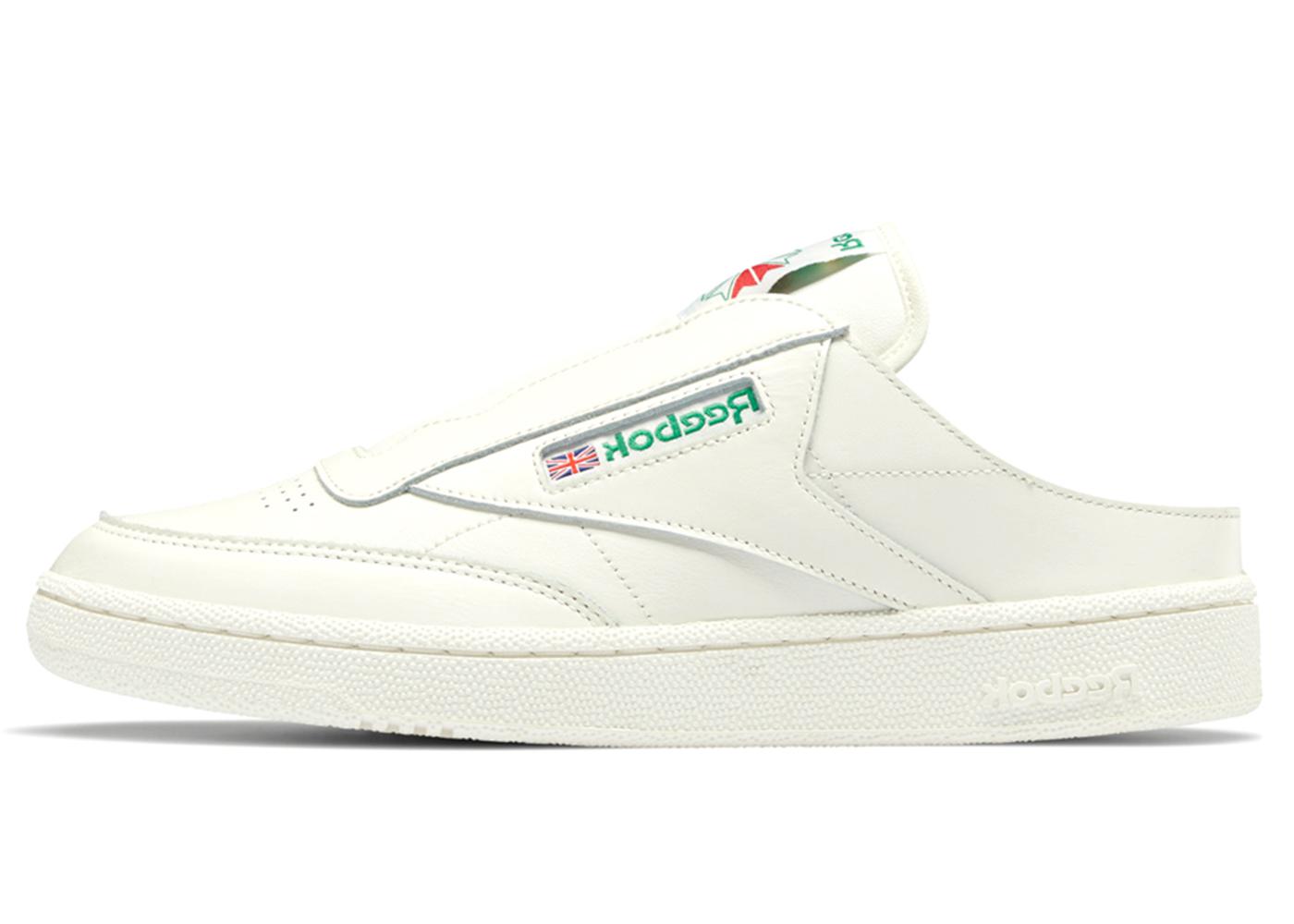 Reebok Club C Laceless Mule Chalk Glen Green H01587 | REEBOK - 슈프라이즈