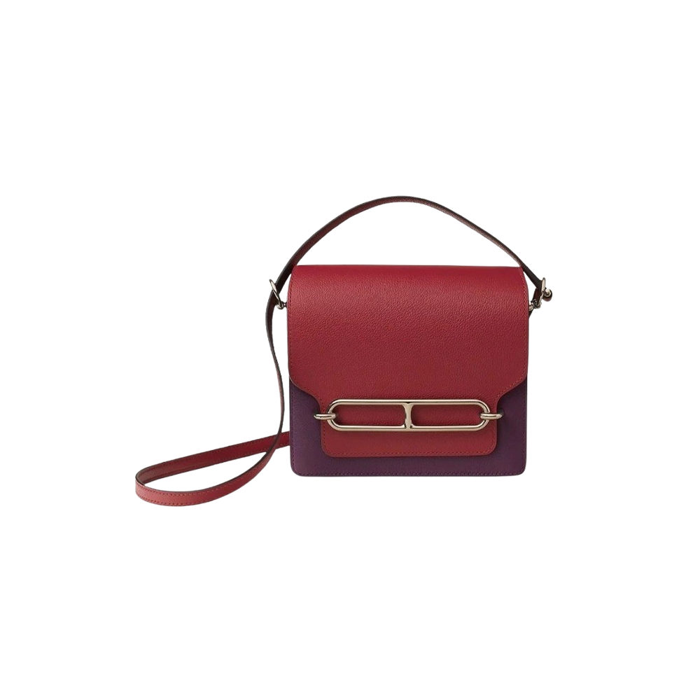 에르메스 롤리스 미니 바이컬러 백 에버컬러 & 골드 하드웨어 까시스 루즈 그레나 H083174CPAD | HERMES - 슈프라이즈