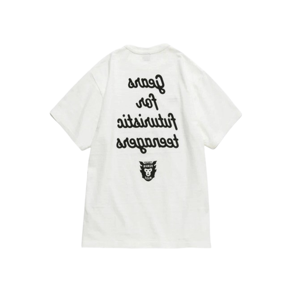 휴먼메이드 레드 하트 배지 티셔츠 화이트 HM24CS002 | HUMAN MADE - 슈프라이즈