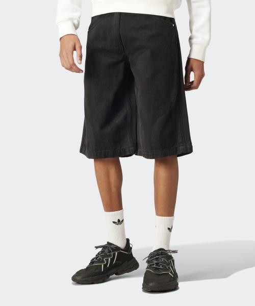 플레임 데님 숏 팬츠 - 블랙 / IS0217 IS0217 | ADIDAS - 슈프라이즈