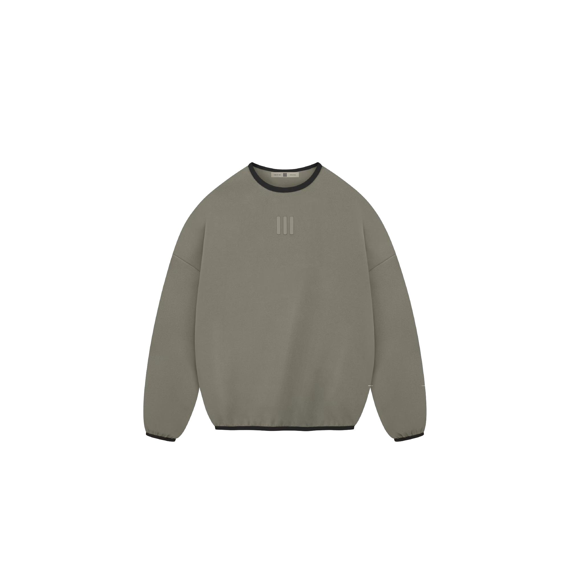 피어 오브 갓 애슬레틱스 스웨이드 플리스 크루넥 스웨트셔츠 클레이 IS5304 | FEAR OF GOD ATHLETICS - 슈프라이즈