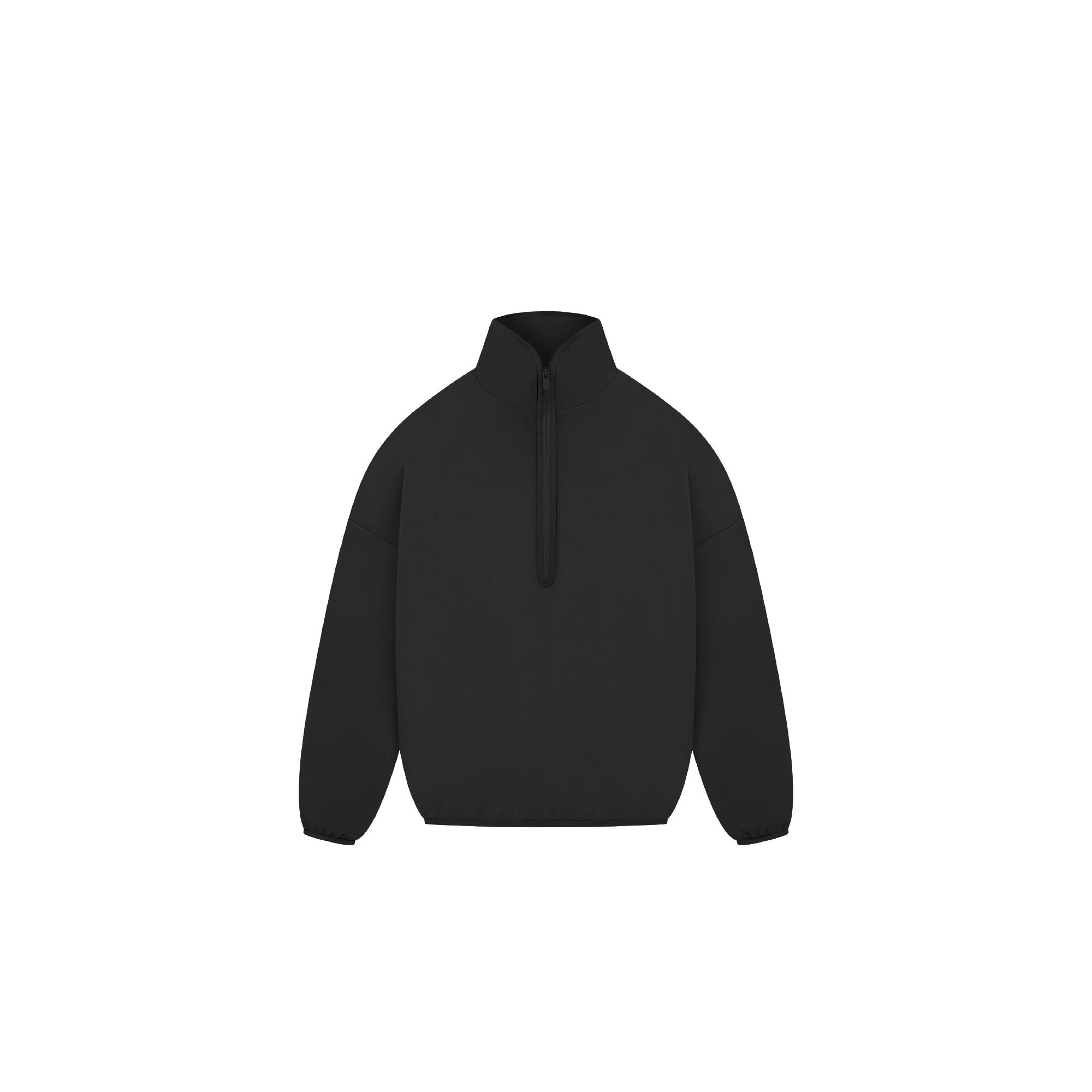 피어 오브 갓 애슬레틱스 스웨이드 플리스 하프집 스웨트셔츠 블랙 IS5318 | FEAR OF GOD ATHLETICS - 슈프라이즈