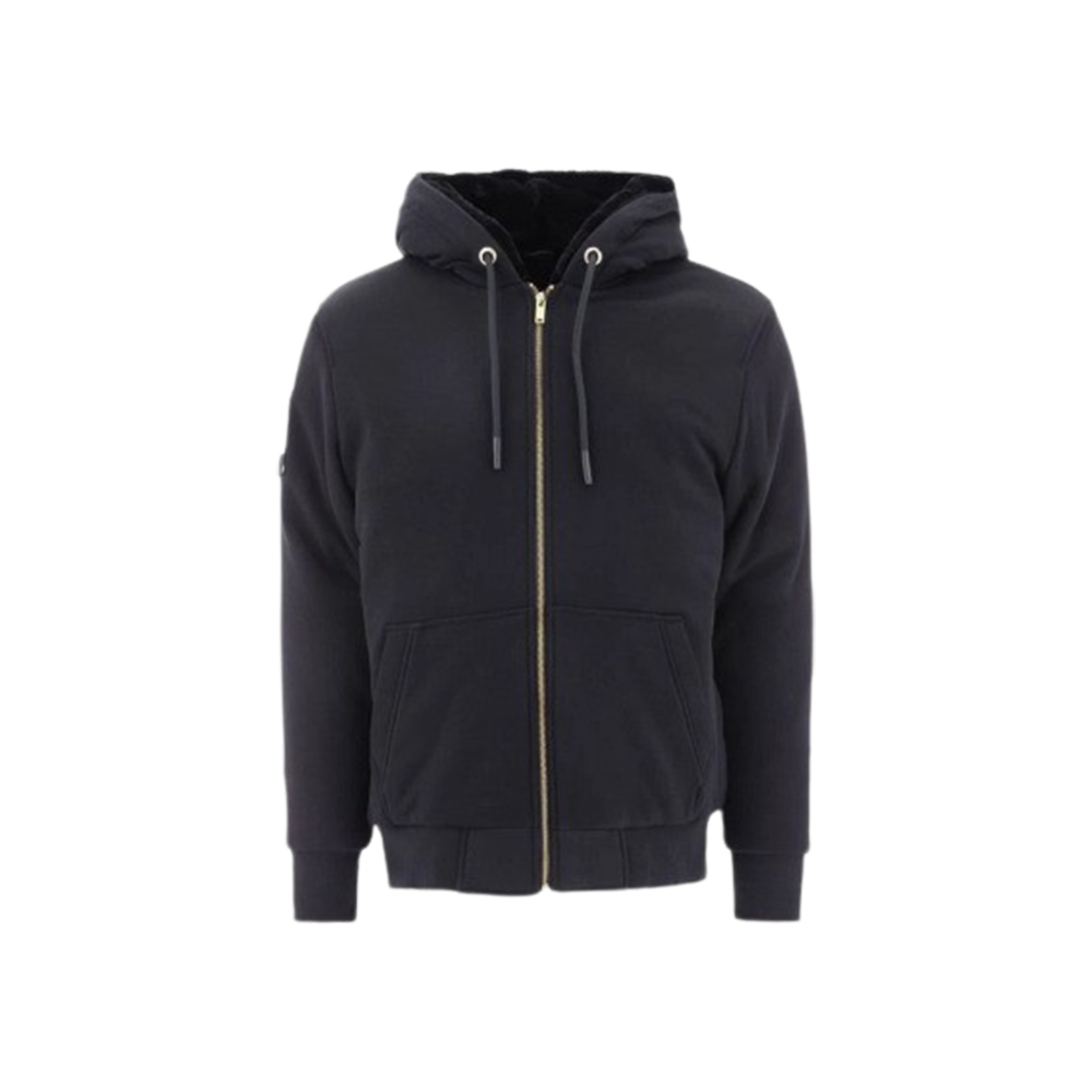 무스너클 린든 버니 3 블랙 라이닝 후드 집업 골드 메탈 블랙 (22FW) M32MS600G804 | MOOSE KNUCKLES - 슈프라이즈