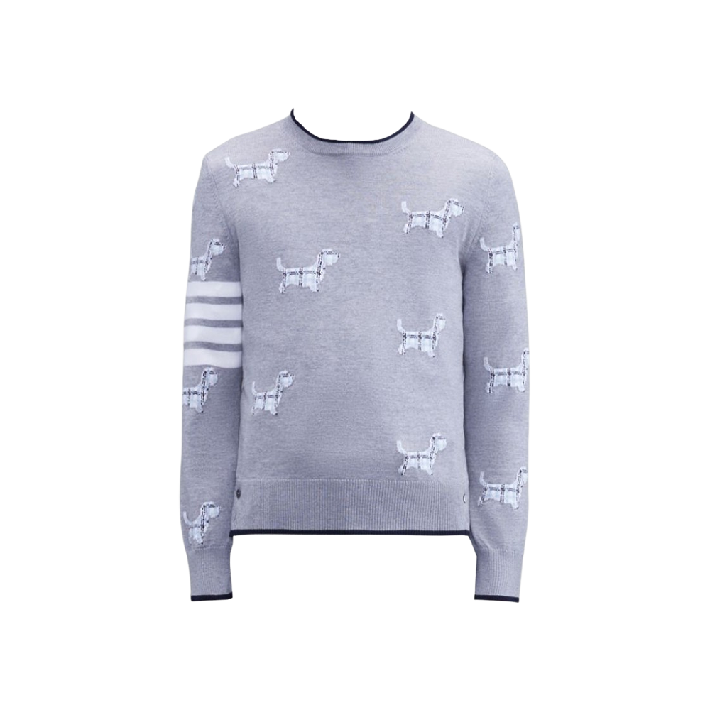 톰브라운 울 사선 헥터 풀오버 라이트 그레이 MKA490A-Y1002-055 | THOM BROWNE - 슈프라이즈