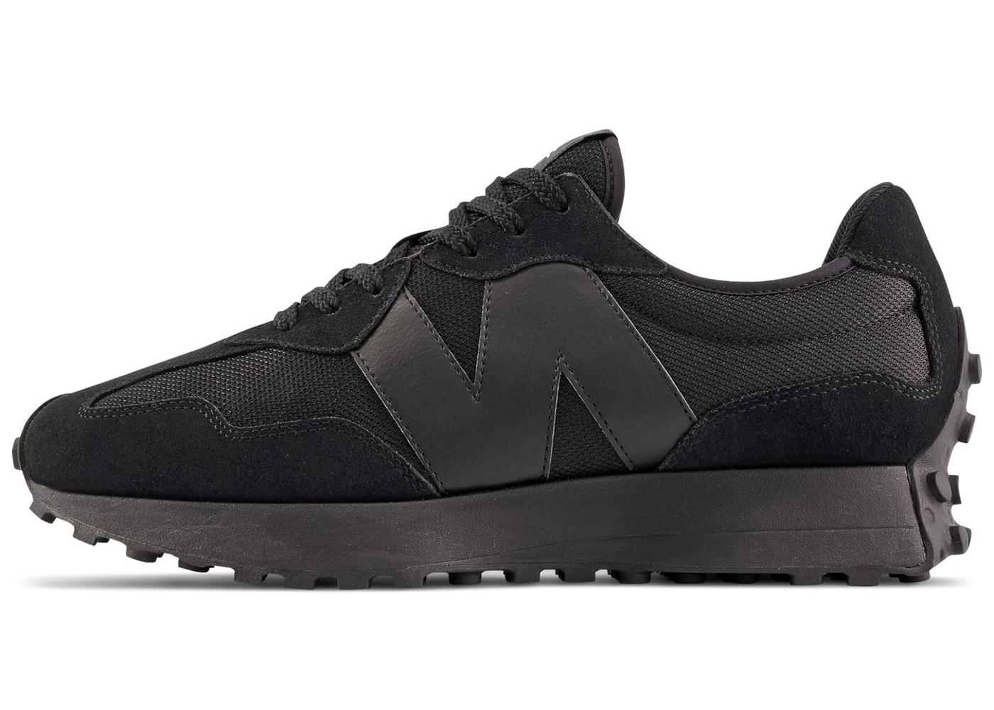 New Balance 327 Black White Tongue Logo MS327CTB | NEW BALANCE - 슈프라이즈