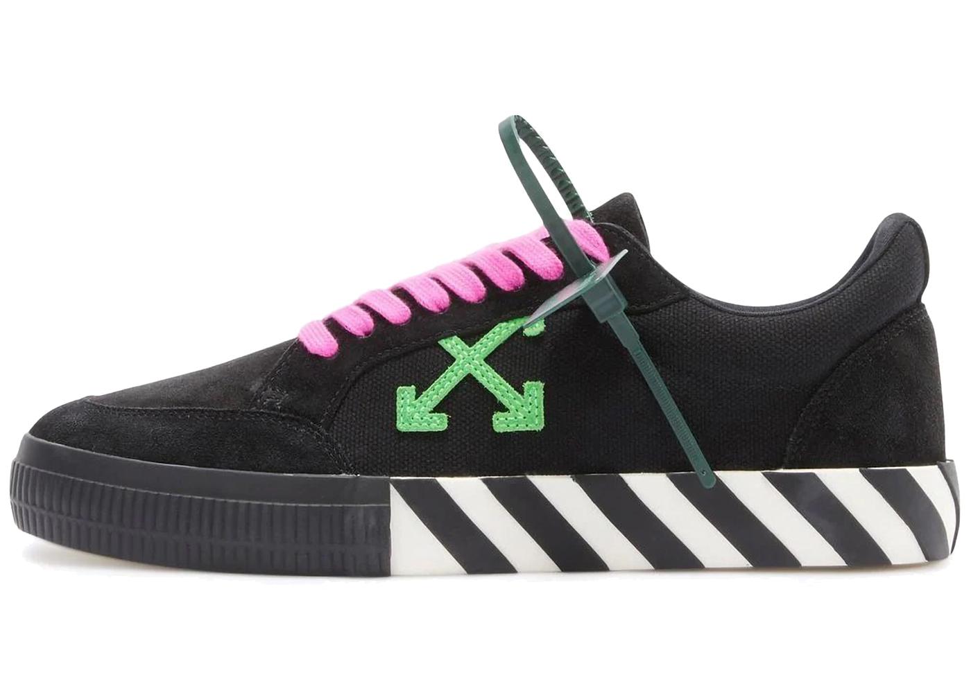 Off-White Vulc Low Black Green OMIA085S22LEA0011055 | OFF-WHITE - 슈프라이즈
