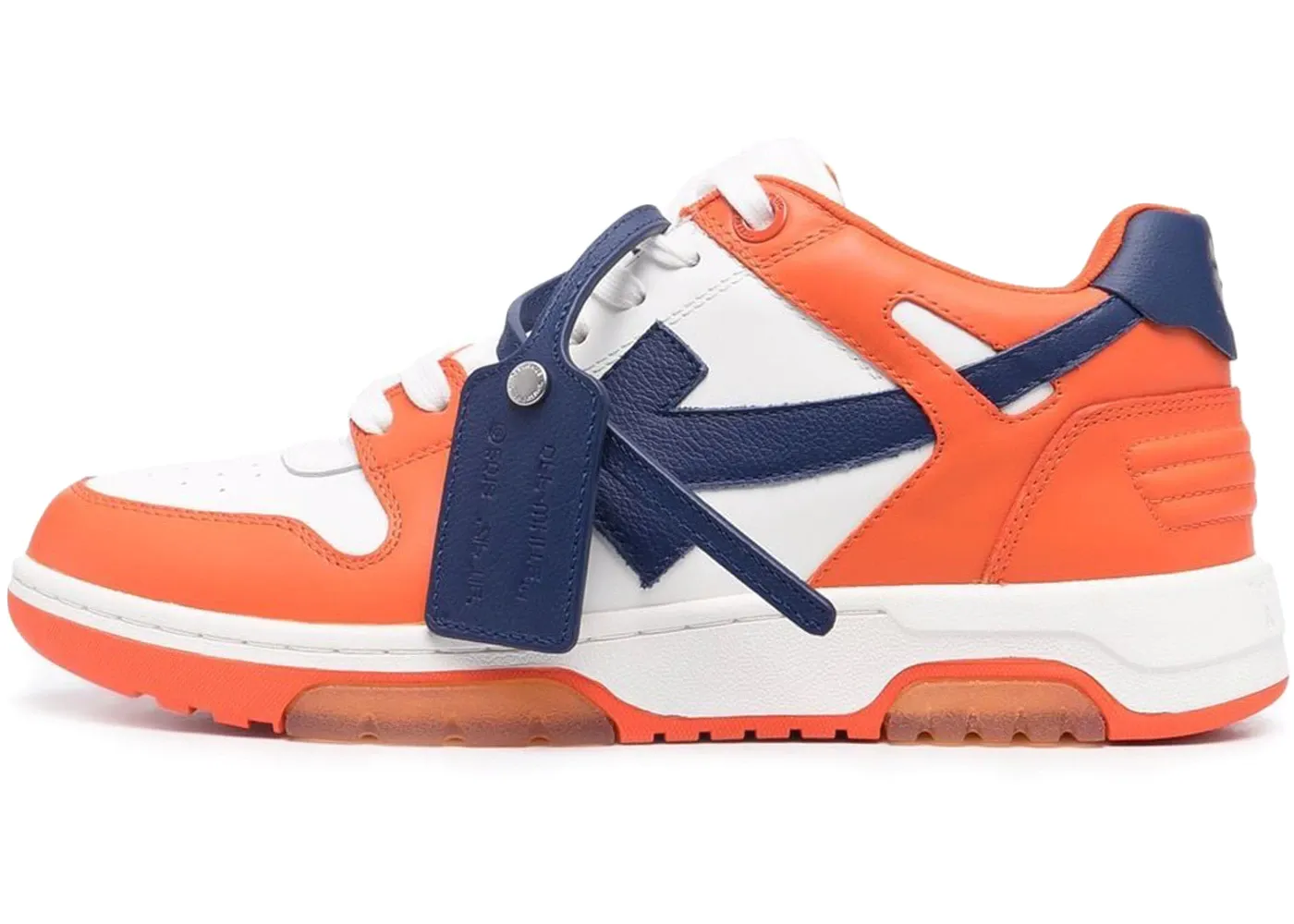 OFF-WHITE Out Of Office OOO Low Tops White Orange Blue ...