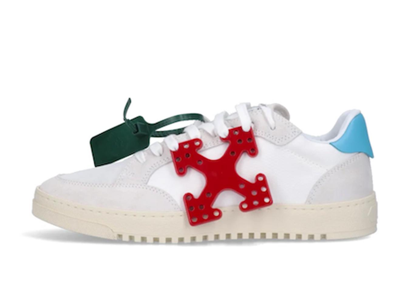 OFF-WHITE Vulcanized 5.0 Low Top Arrows Hang Tag White Red Blue ...
