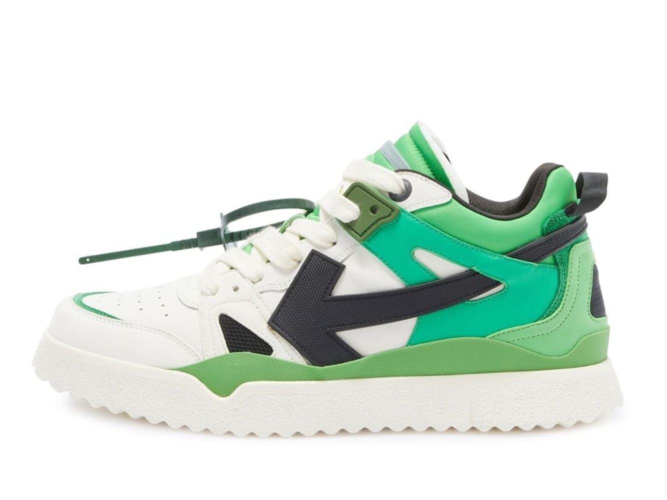 OFF-WHITE Sponge Mid Top White Green OMIA234S22LEA0015510 | OFF-WHITE ...