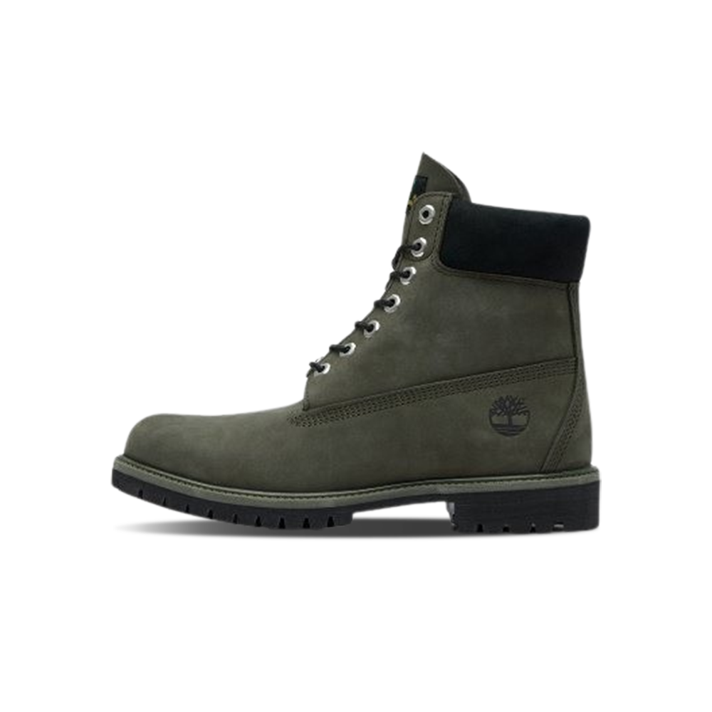 팀버랜드 프리미엄 6인치 워터프루프 부츠 다크 그린 누벅