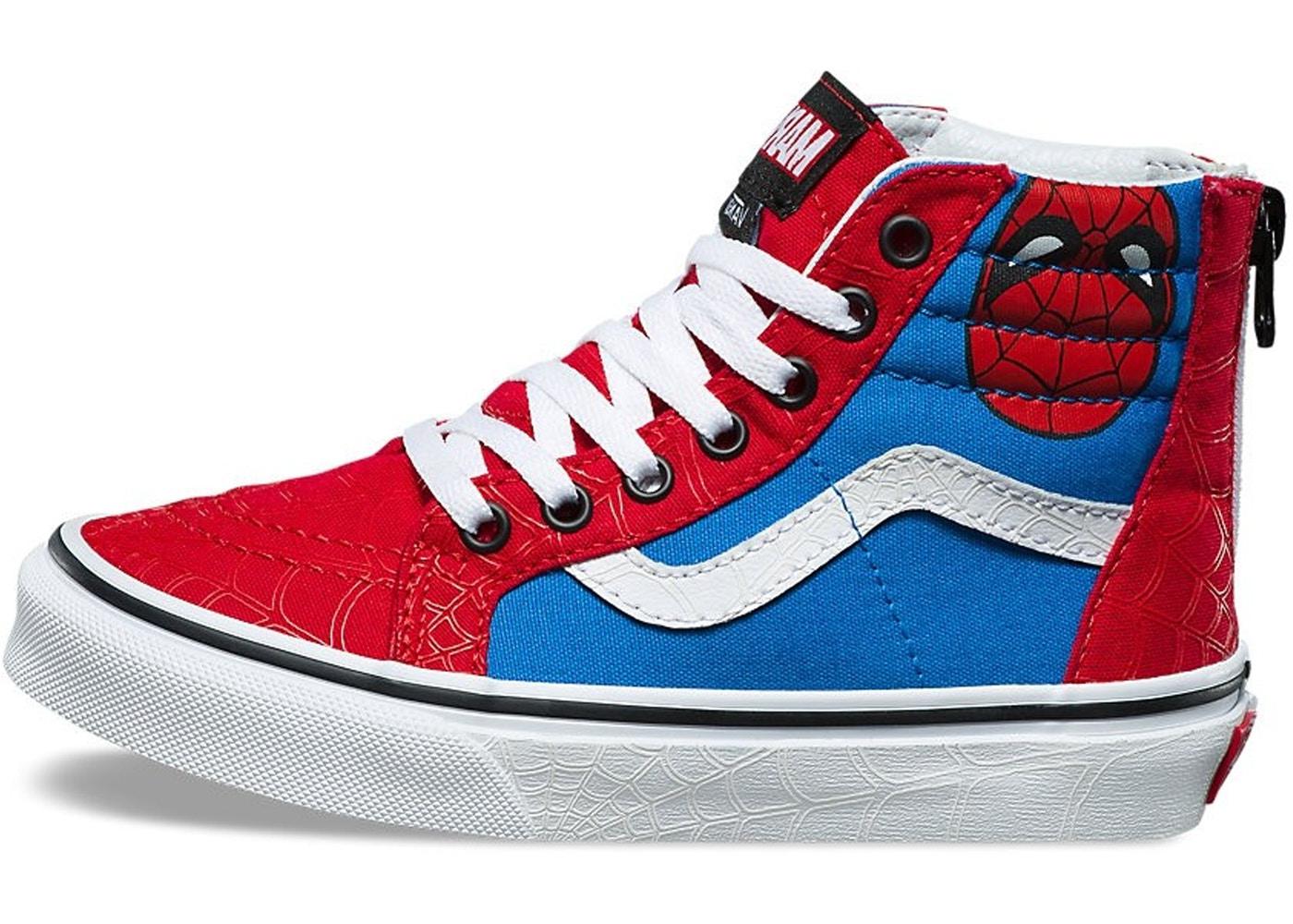Vans Sk8-Hi Zip Marvel Spider Man (PS) VA3276U4I | VANS - 슈프라이즈