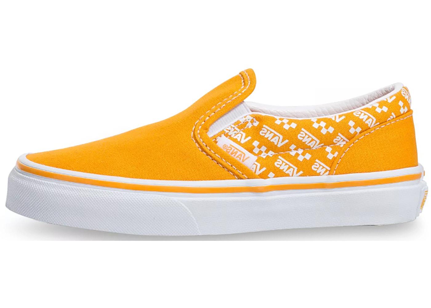 Vans Slip-On Logo Repeat Cadmium Yellow (PS) VN0A4BUTWKD | VANS - 슈프라이즈
