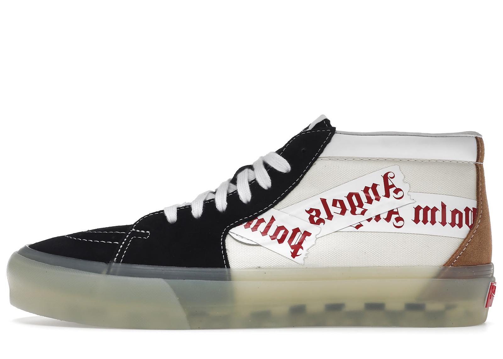 Vans Vault Sk8-Mid LX Palm Angels Black White Beige VN0A7TNHF78C | VANS ...