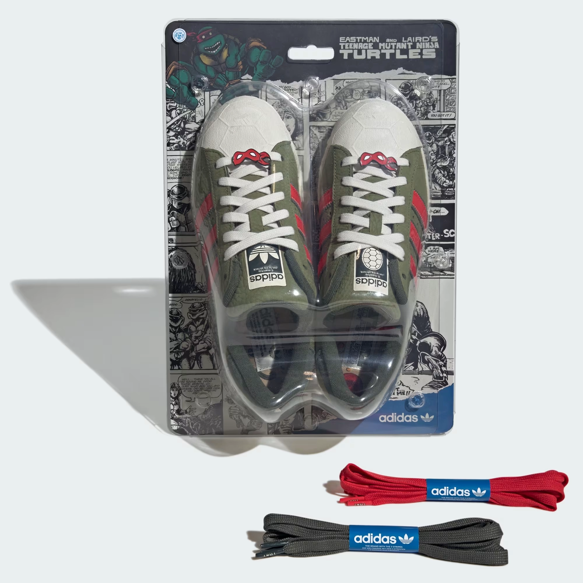 닌자거북이 x 아디다스 오리지널스 슈퍼스타 쉘토 서플라이어 컬러