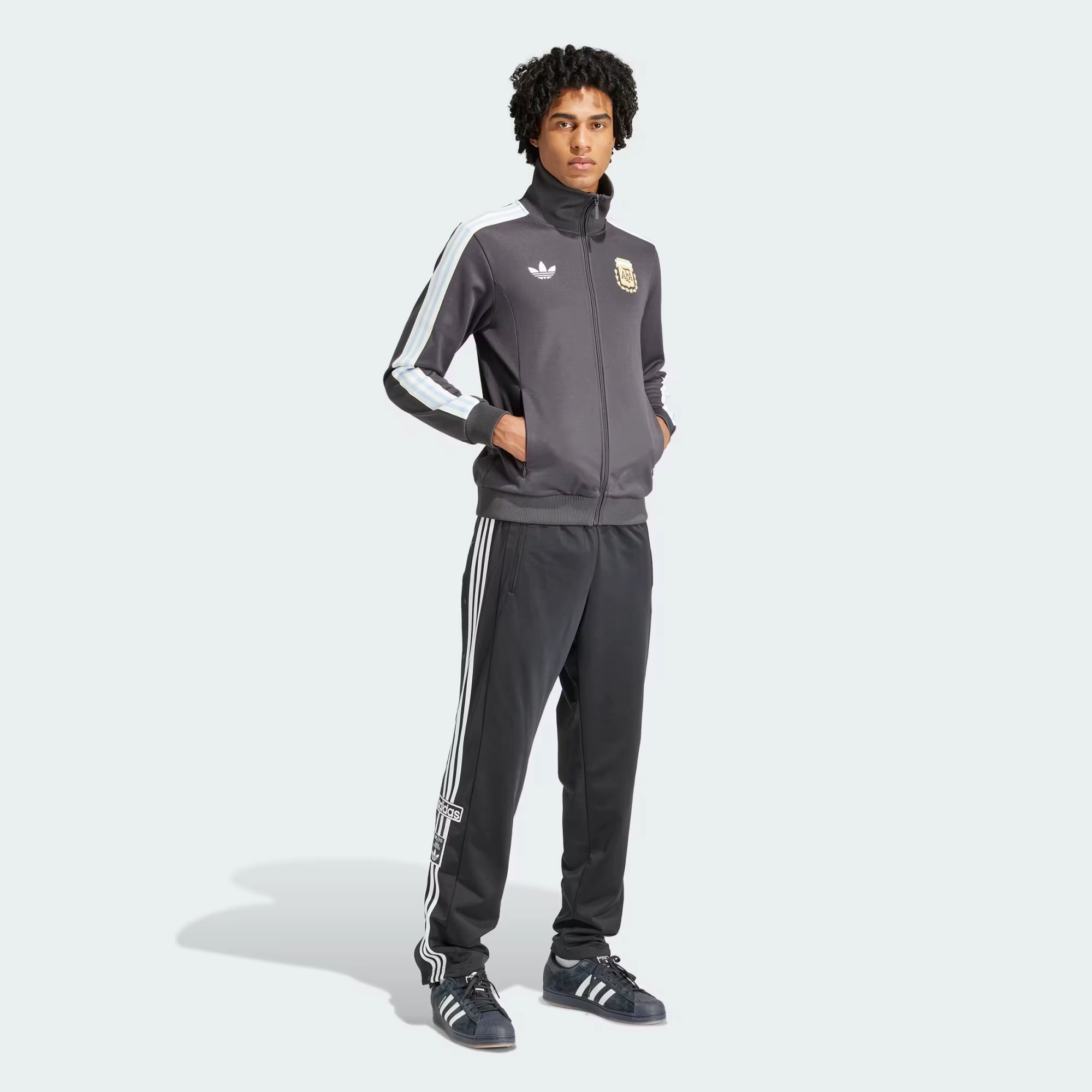 아디다스 아르헨티나 베켄바우어 트랙 탑 유틸리티 블랙