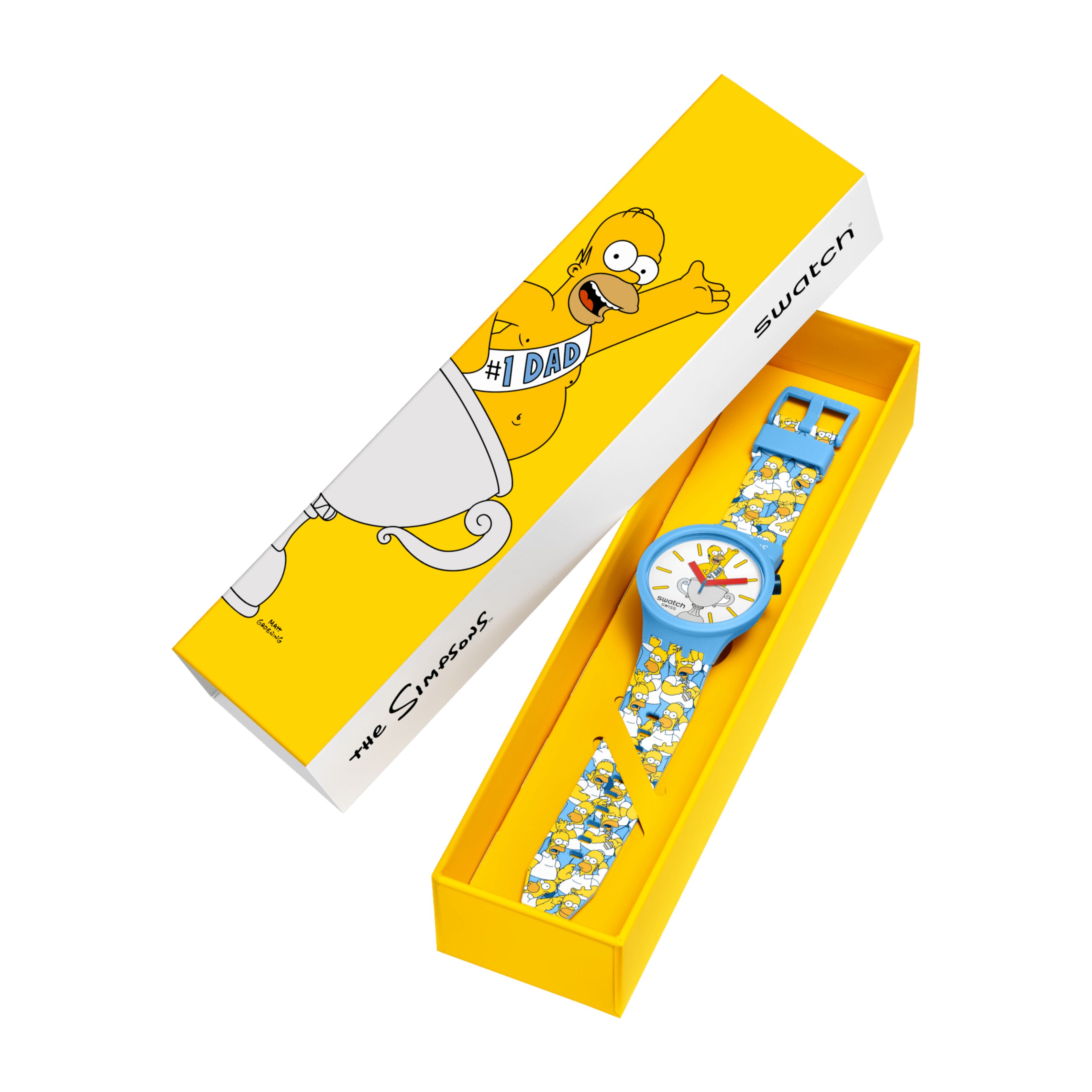 심슨 가족 x 스와치 베스트. 대드. 에버.