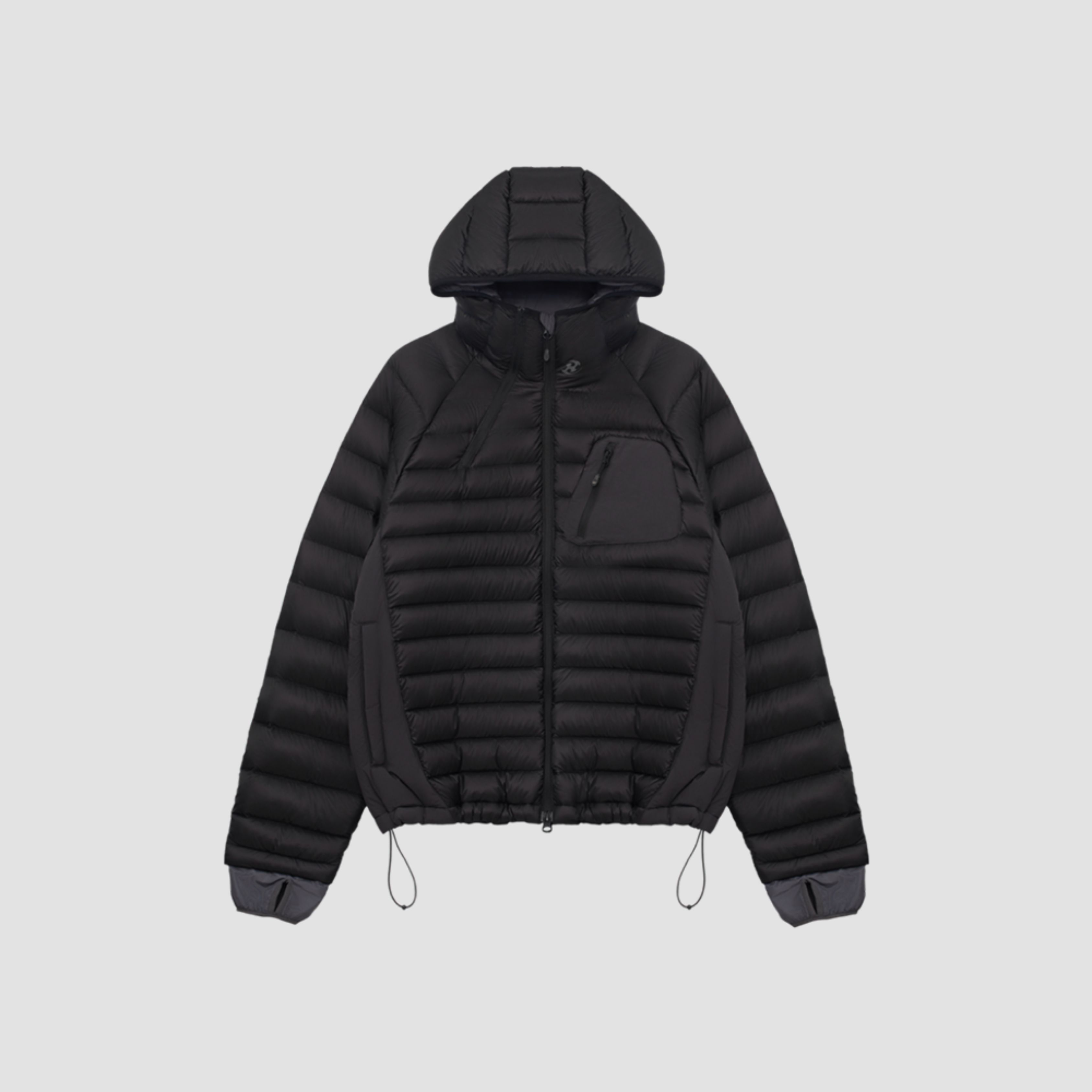 산산기어 패널드 푸퍼 자켓 블랙 (24FW) SG2404DP02BK | SANSAN GEAR - 슈프라이즈